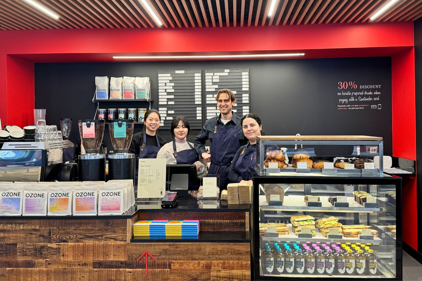 Ozone Coffee Opens Work Cafés with Santander in London